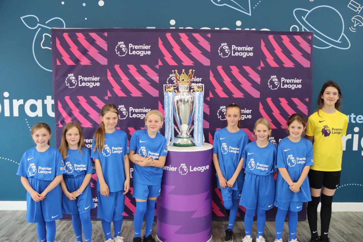 Girls team receive Premier League football kit - Diverse Academies Trust